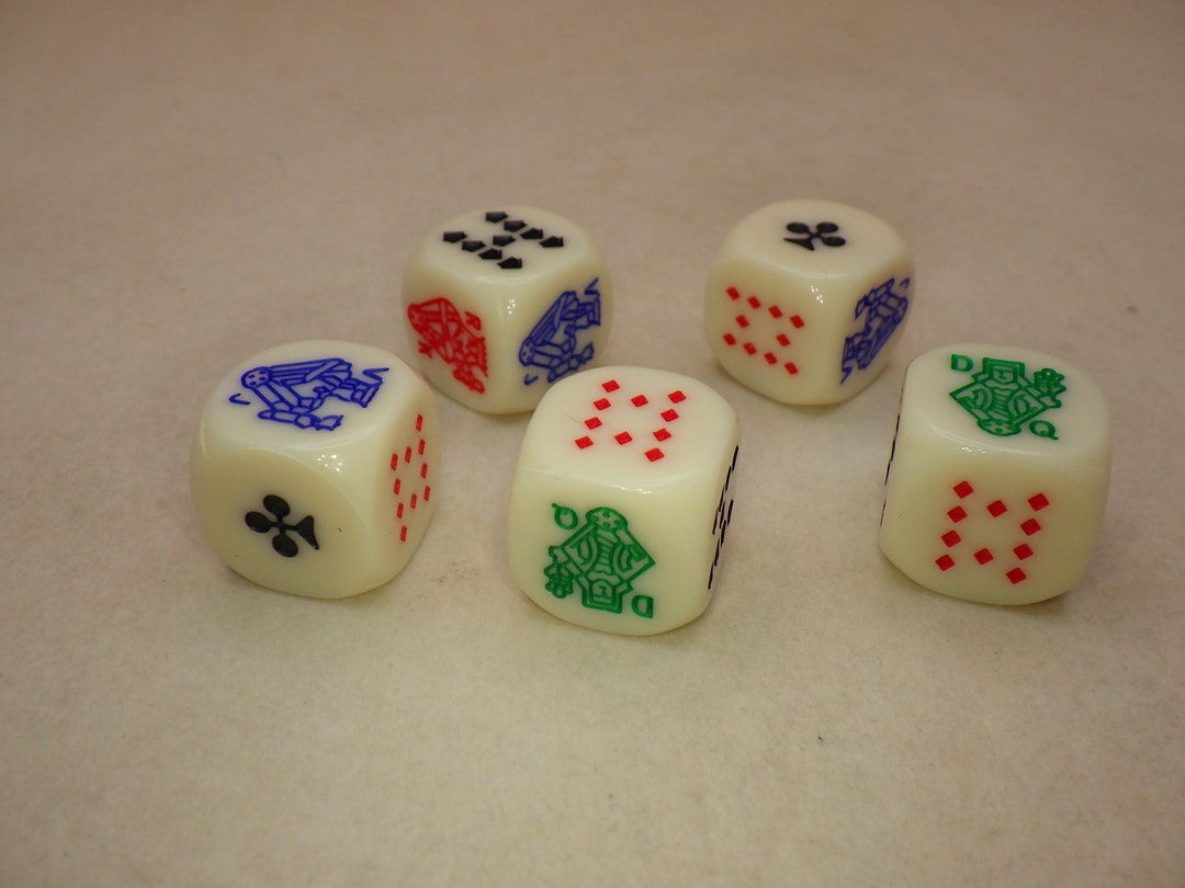 5d6 five Six-sided Dice 16mm Opaque Poker RPG Gaming Tabletop Roleplay ...