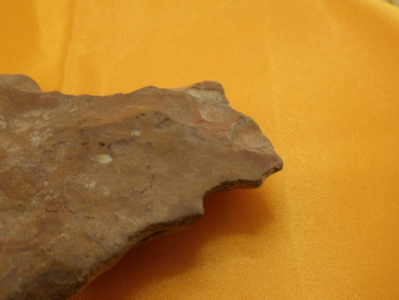 Stone Tool Artifact Hoe Scraper Axe Chopper 3.5x3.25x.5 Inches Worked ...