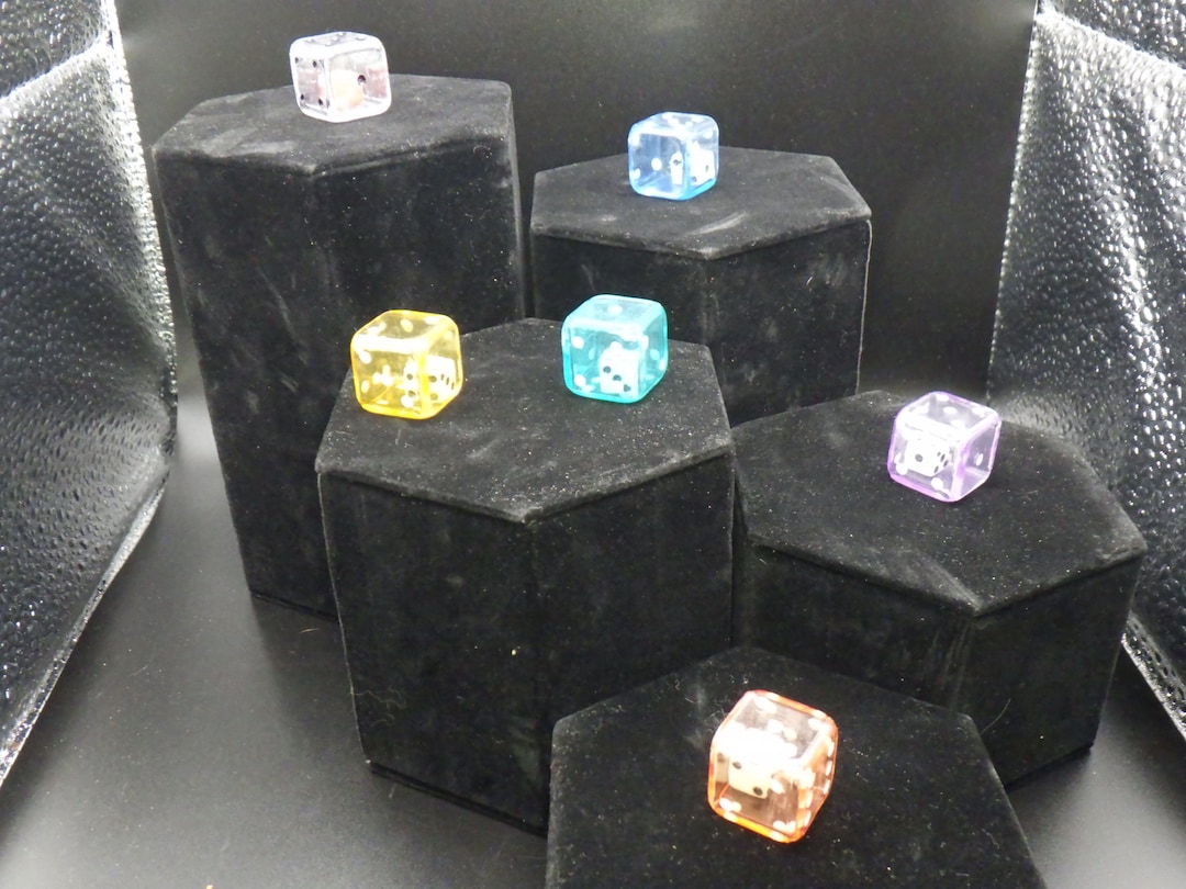 19mm Double D6 (2D6) - Small Six in Large Transparent Six Die - Gaming ...
