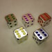 Metal D6 Dice Silver / Colored Pips 15mm Six Sided Die | Tabletop RPG ...