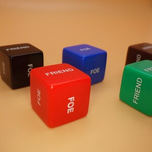 16mm Friend or Foe D6 Die Decision Maker RPG Tool Tabletop Roleplay ...