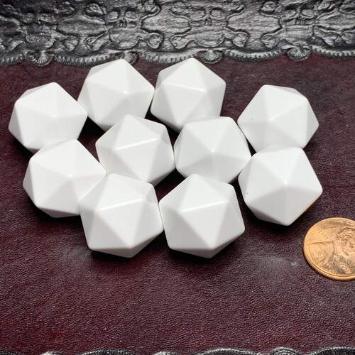 10D8 10 Eight Sided 16mm Blank White Dice RPG Gaming - Etsy
