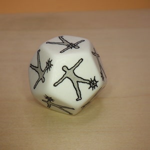 D12 Hit Location Dice Body Parts 28-30mm - Tabletop Craft Supply ...