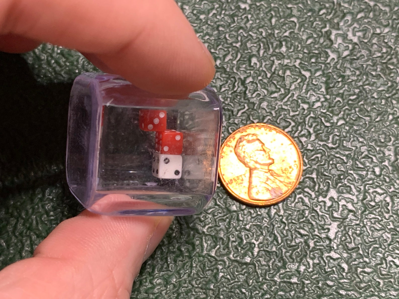 Triple D6 Three Small D6 in Large Clear D6 Gaming Dice | Etsy