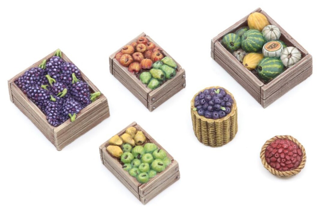 Fruit Fruiterer Set 1 (6) - Models Miniatures Figures RPG Tabletop ...