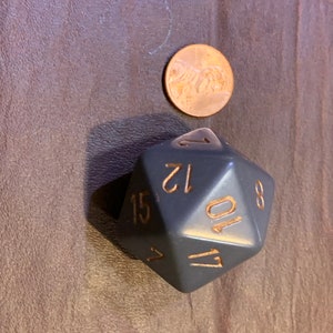 Jumbo 34mm SOLID D20 Die - Multiple Color Options - RRPG Tool Tabletop ...