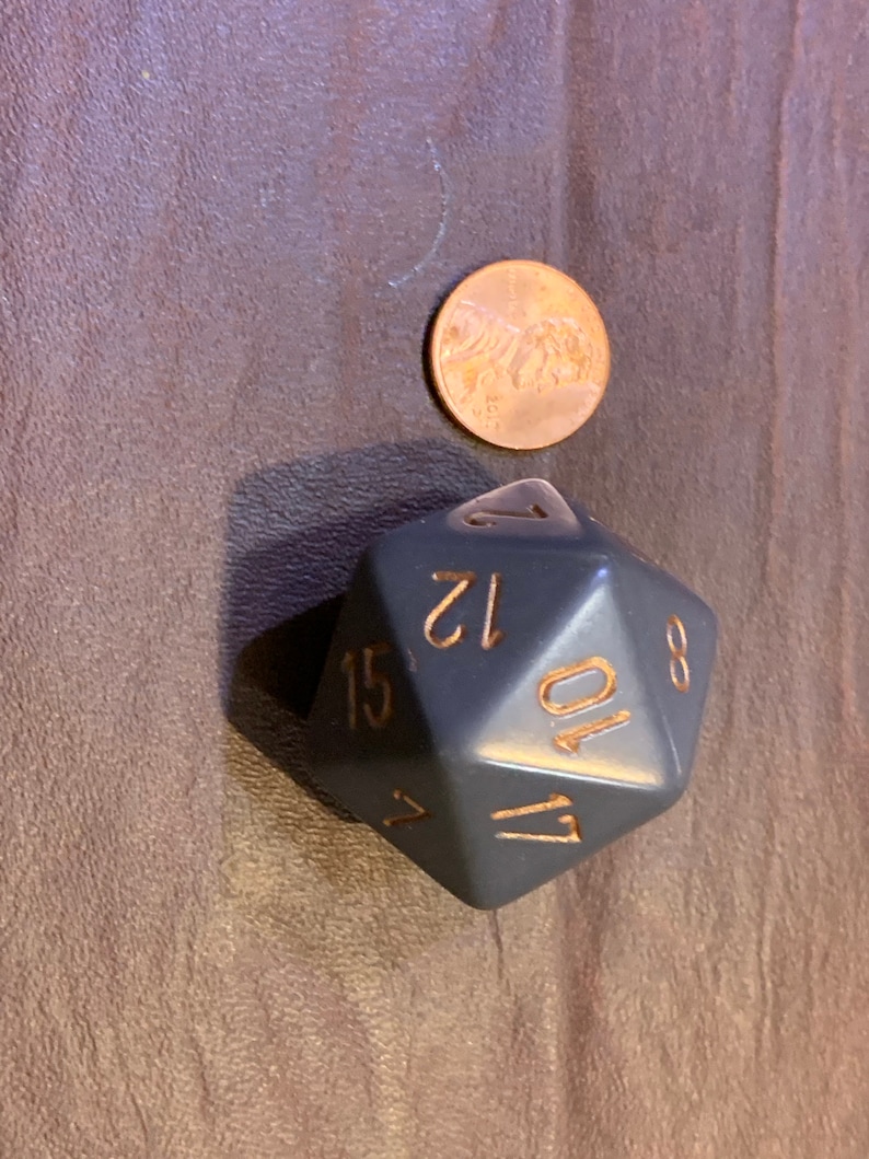 Jumbo 34mm SOLID D20 Die Multiple Color Options RPG Gaming | Etsy