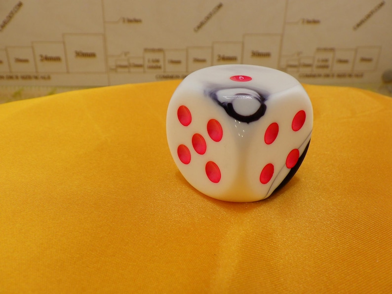 30mm Jumbo D6 Dice - Large Festive Collection - Oversized Dice for RPG ...