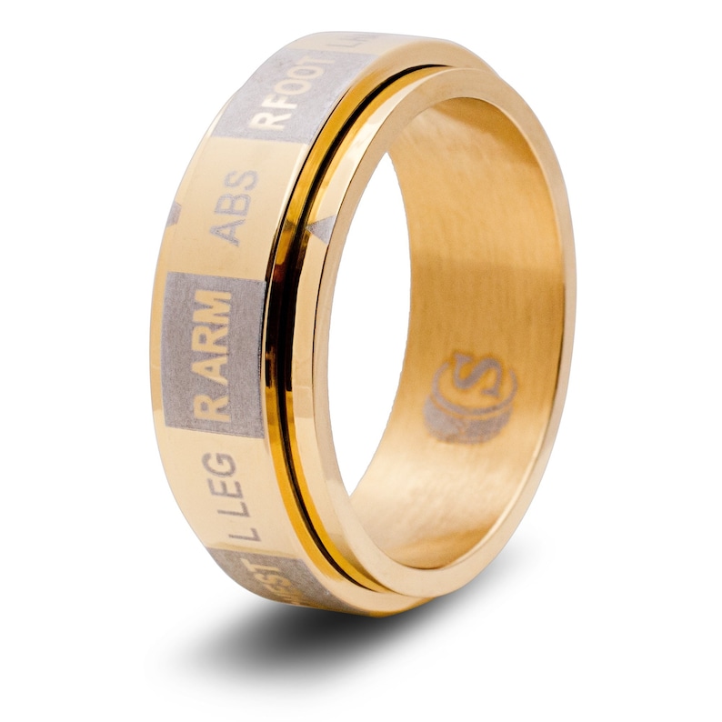 Hit Location Dice Random Number Spinner Ring Gold Tabletop - Etsy