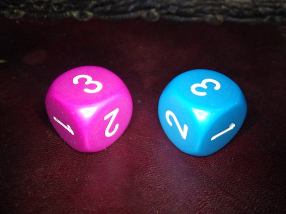 Three Sided Dice Six