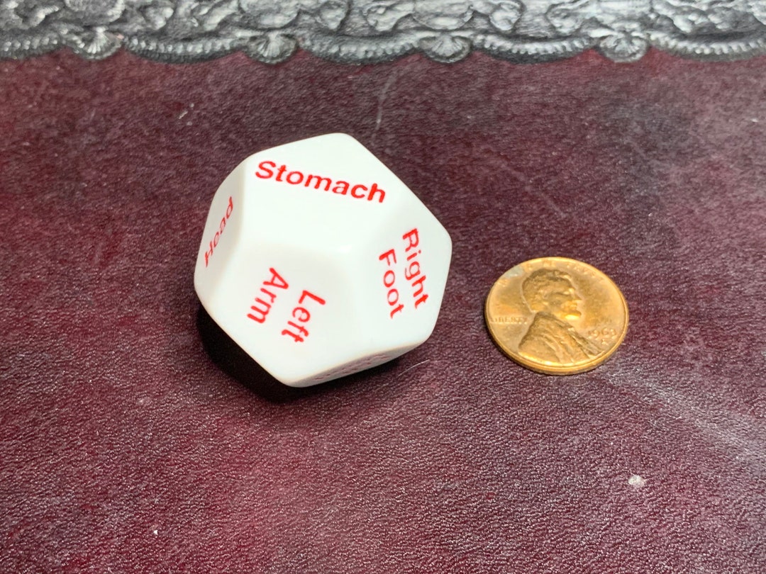 Hit Location D12 (twelve Sided) Die Dice Critical Fumble 28MM - RPG ...