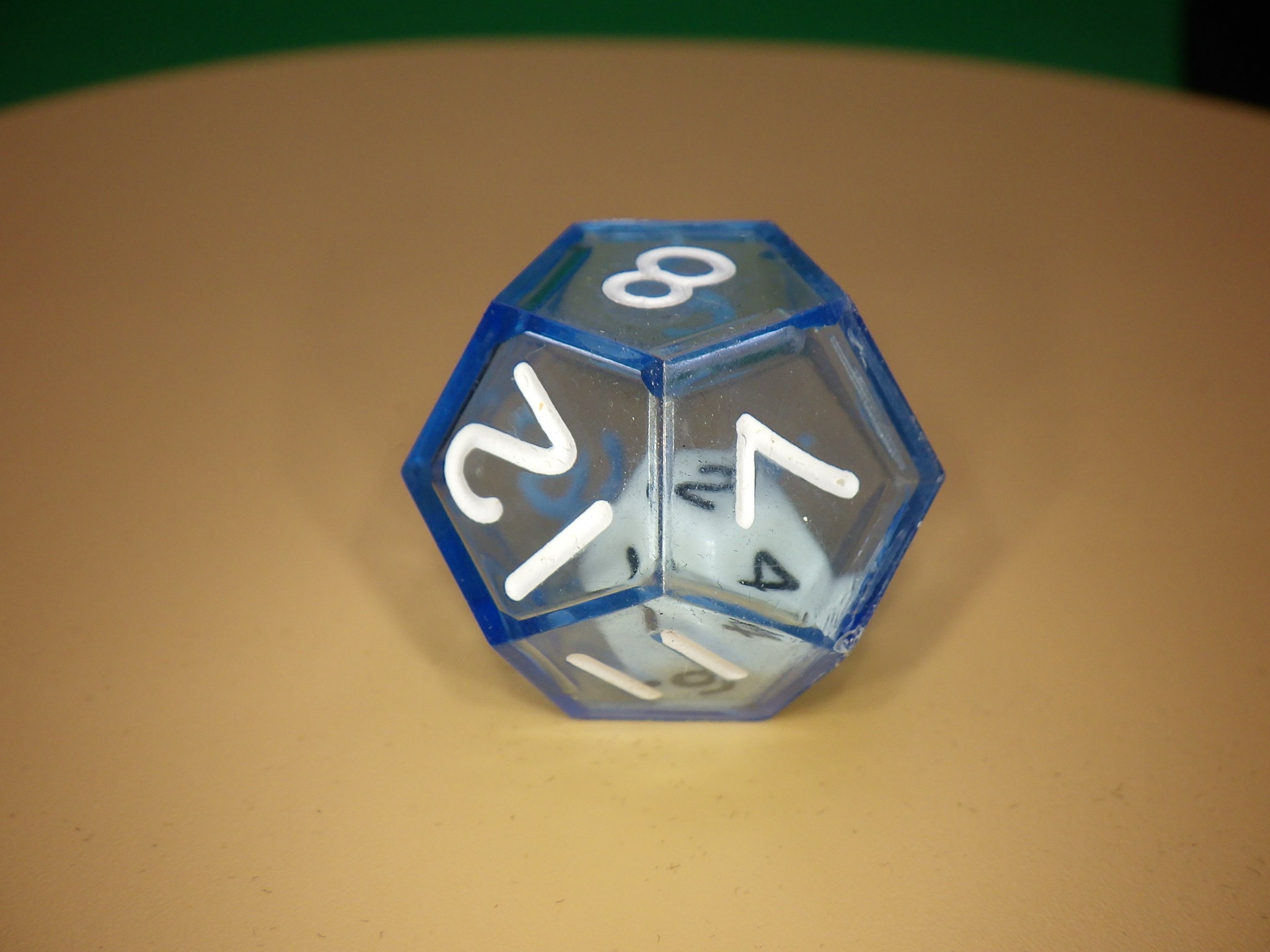 Double D12 Small Twelve Sided Die in Larger Transparent | Etsy