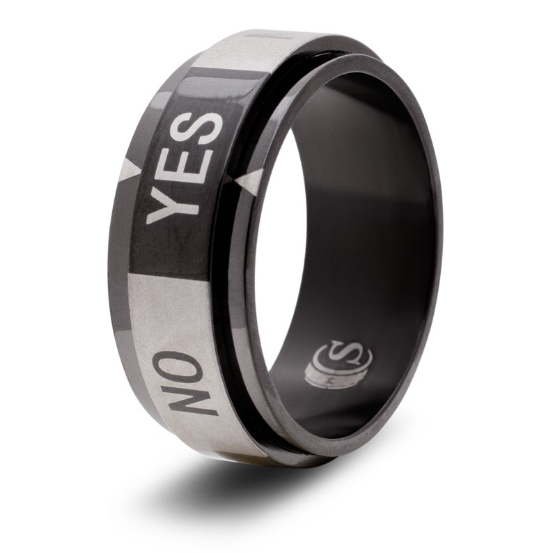 Yes No (two Sided) Decision Making Dice Random Number Spinner Ring ...