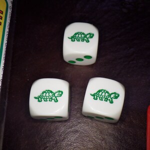 Turtle Dice Game Instructions With 5 Dice RPG Tool Tabletop Roleplay ...