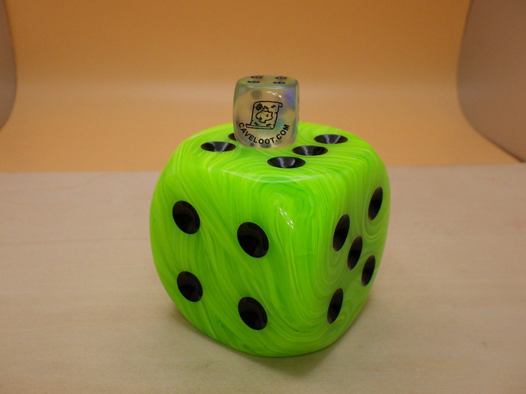 Vortex Bright Green With Black 50mm Mega 4.4oz D6 Die Extra Large ...
