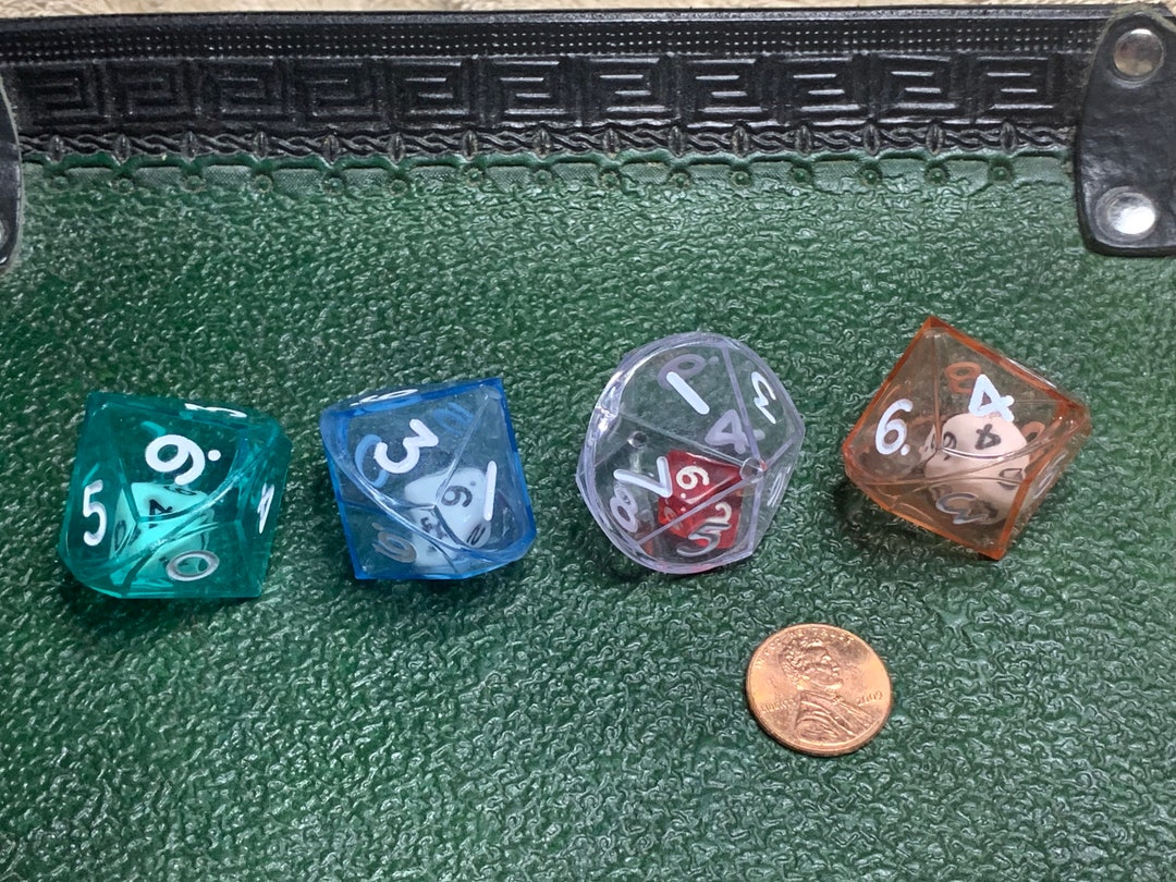 Double D10 Polyhedral Dice | Inception Die / Small Ten Inside Large ...
