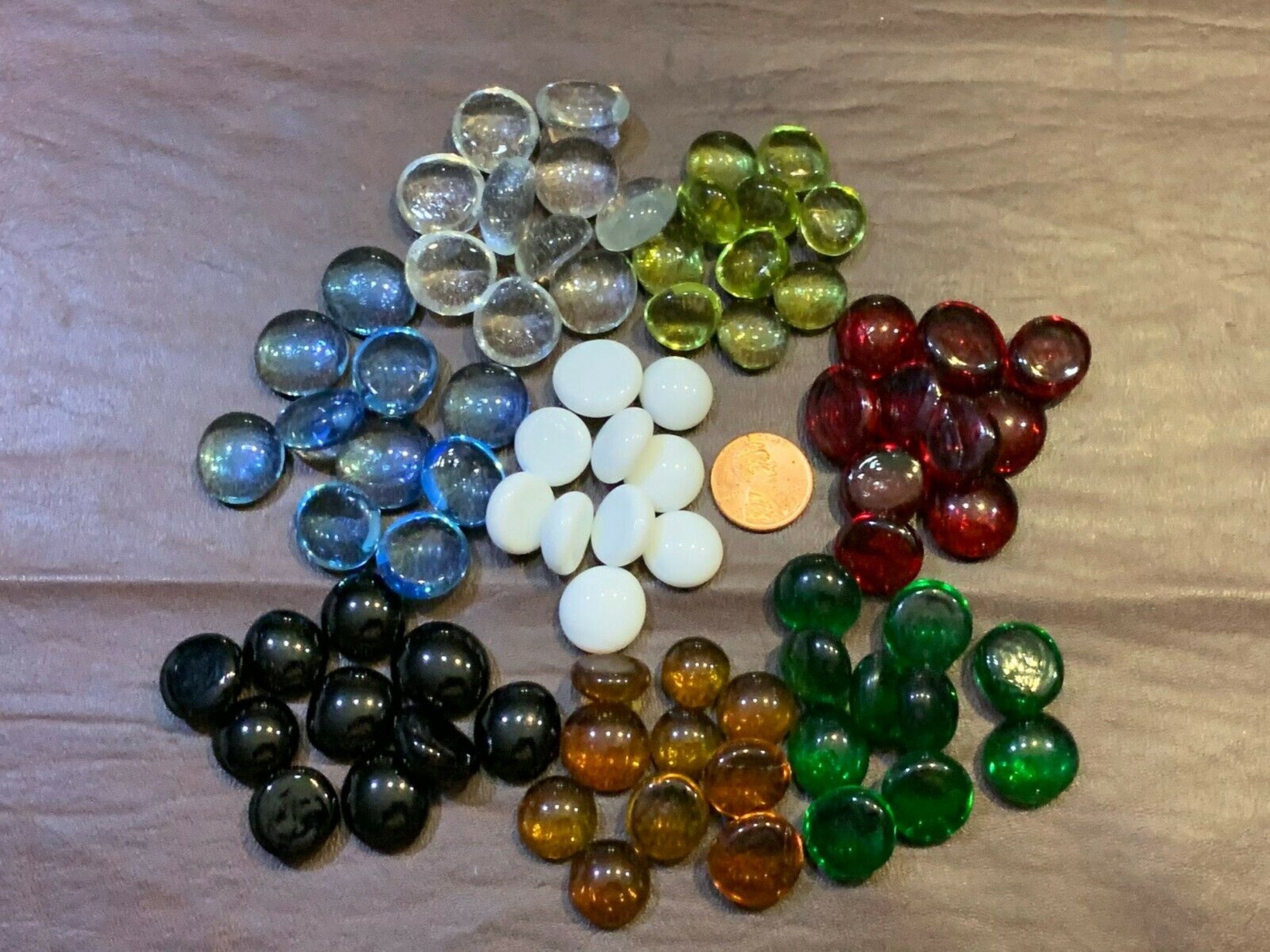 Glass Faux Gemstone Life Counter Tokens - Lots of 20 - Choose Color ...