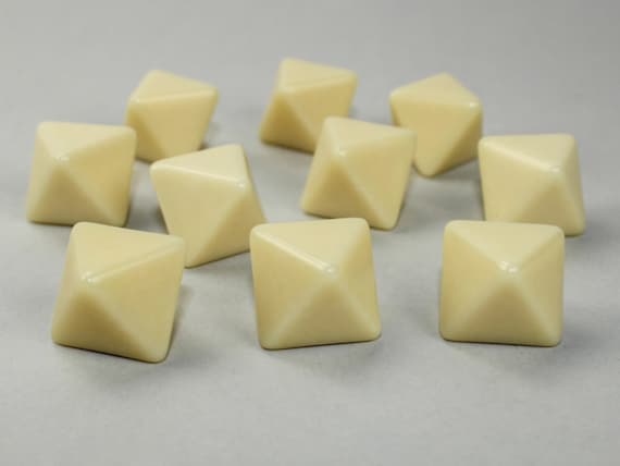 10D8 10 Eight Sided 16mm Blank Ivory Dice RPG Gaming - Etsy