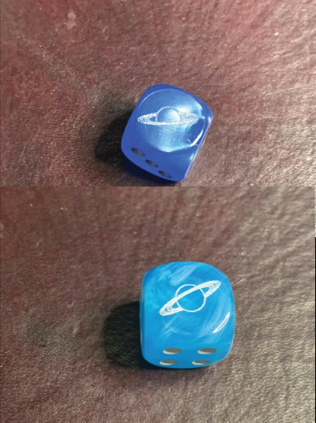 Uranus Planetary 16mm D6 Die - Customized Dice RPG Tabletop Board Card ...