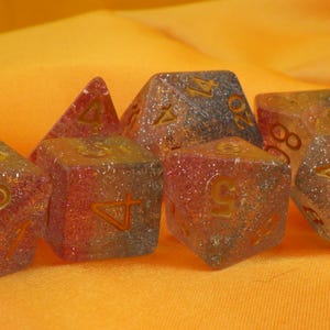 Unity 7 Die 16mm Resin Polyhedral Dice Set - RPG Tool Tabletop Roleplay ...