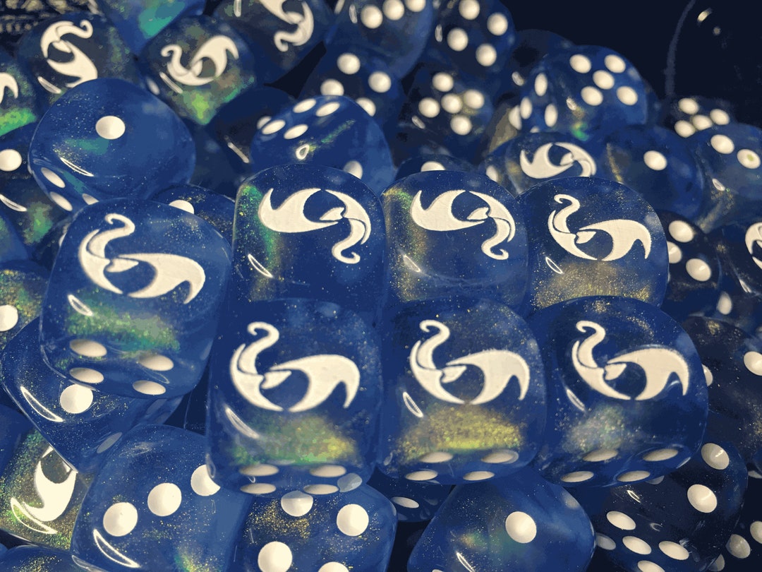 UDIC D6 Logo Customized Dice - 2018 Blue With White Special Version - Etsy