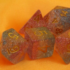Unity 7 Die 16mm Resin Polyhedral Dice Set - RPG Tool Tabletop Roleplay ...