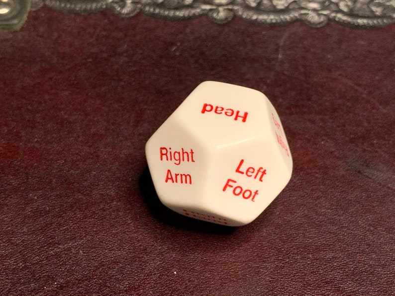 Hit Location D12 twelve Sided Die Dice Critical Fumble | Etsy