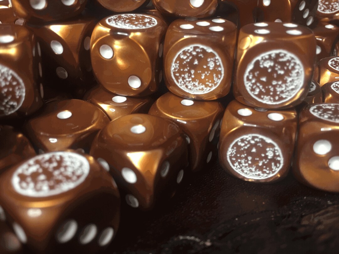 Mercury Planetary 16mm D6 Die - Customized Dice RPG Tool Tabletop ...