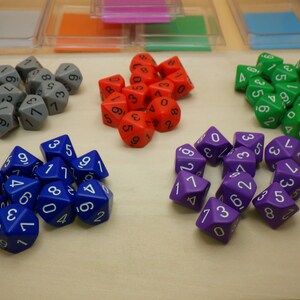 16mm Dice 10d10 (ten Ten-sided)- Multiple Color Options - RPG Tool ...