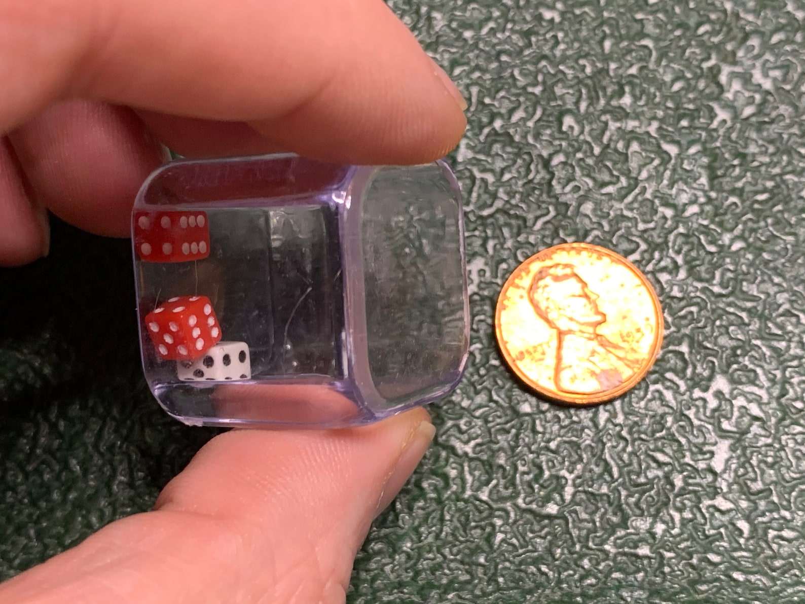 Triple D6 Three Small D6 in Large Clear D6 Gaming Dice | Etsy