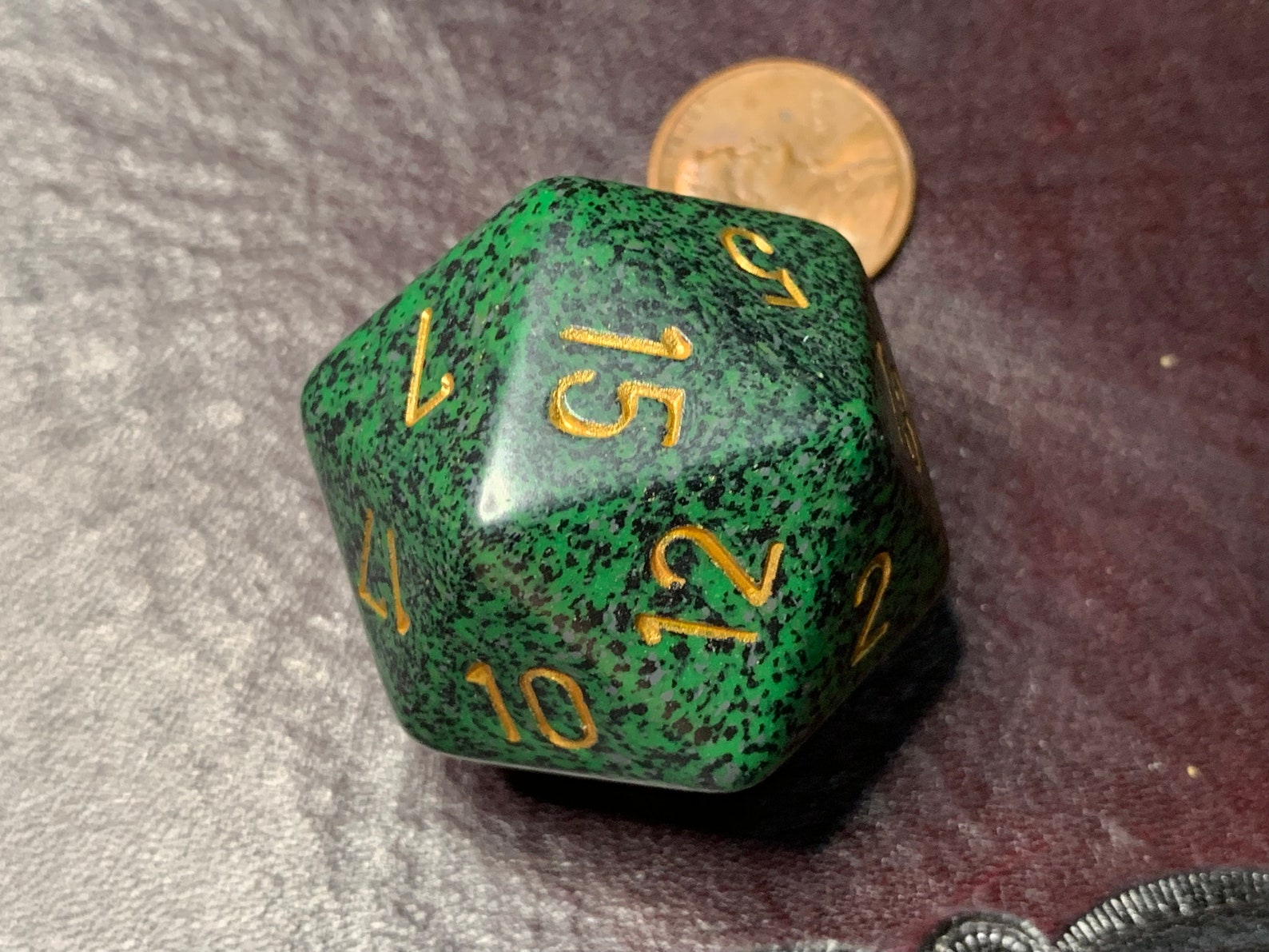 Golden Recon Jumbo 34mm Speckled D20 Die Black & Green With | Etsy