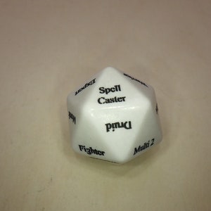 Fantasy Class 1D20 Die Custom 16mm Twenty-sided RPG Dice Tool Tabletop ...