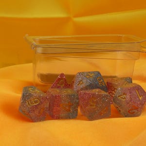 Unity 7 Die 16mm Resin Polyhedral Dice Set - RPG Tool Tabletop Roleplay ...