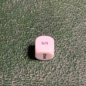 16mm D6 Random Direction Dice - White With Black - RPG Tool Tabletop ...