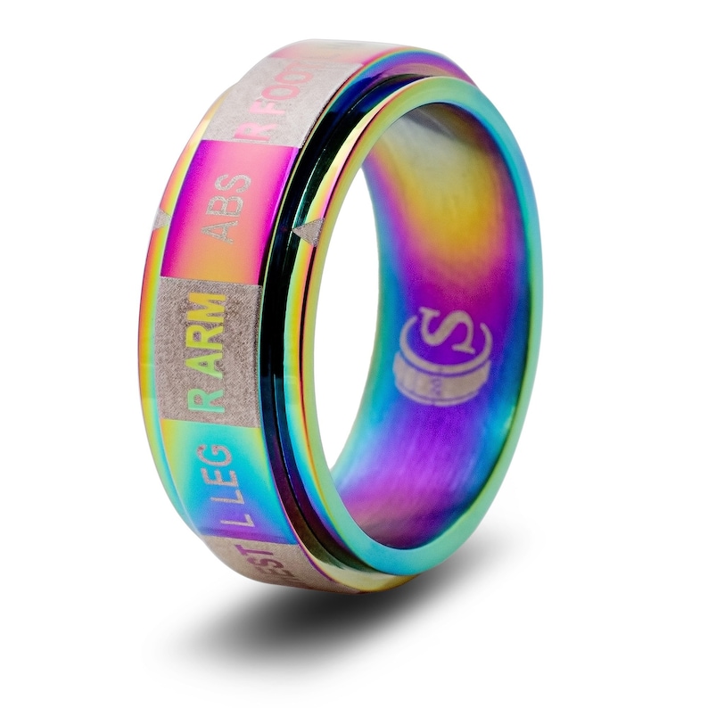 Hit Location Dice Random Number Spinner Ring Rainbow Tabletop Gaming ...