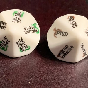 RPG Cthulhu Insanity Dice Dice Tabletop Gaming Game Roll | Etsy
