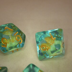 Turtle Dice 16mm 7 Die Polyhedral Dice Set - RPG Tool Tabletop Roleplay ...