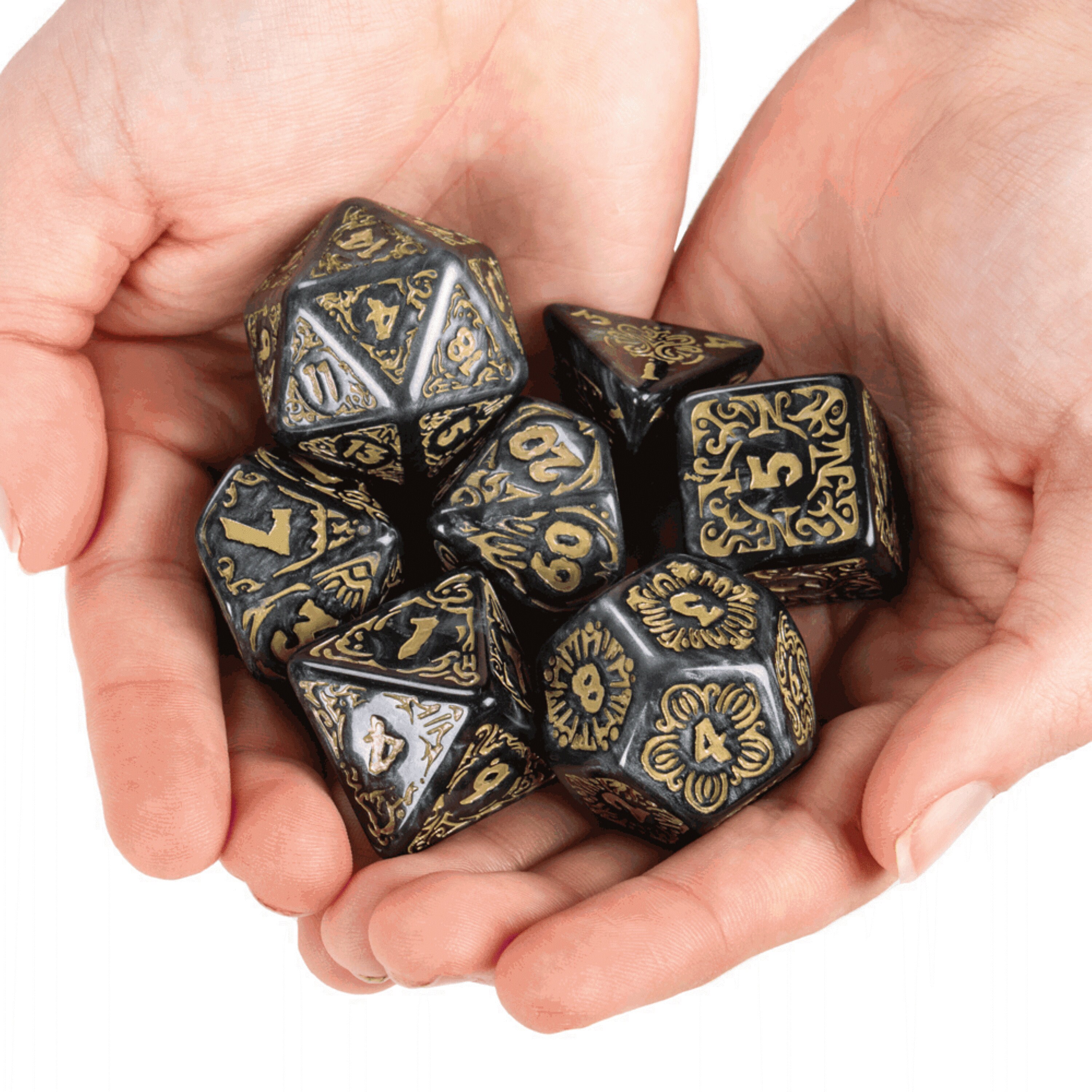 25mm Titan Dice Polyhedral Set With Box Nyx RPG Tabletop - Etsy