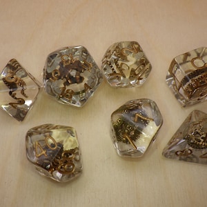 Gear Dice 16mm 7 Die Polyhedral Dice Set - RPG Tool Tabletop Roleplay ...