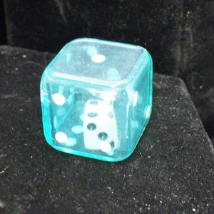 19mm Double D6 (2D6) - Small Six in Large Transparent Six Die - Gaming ...