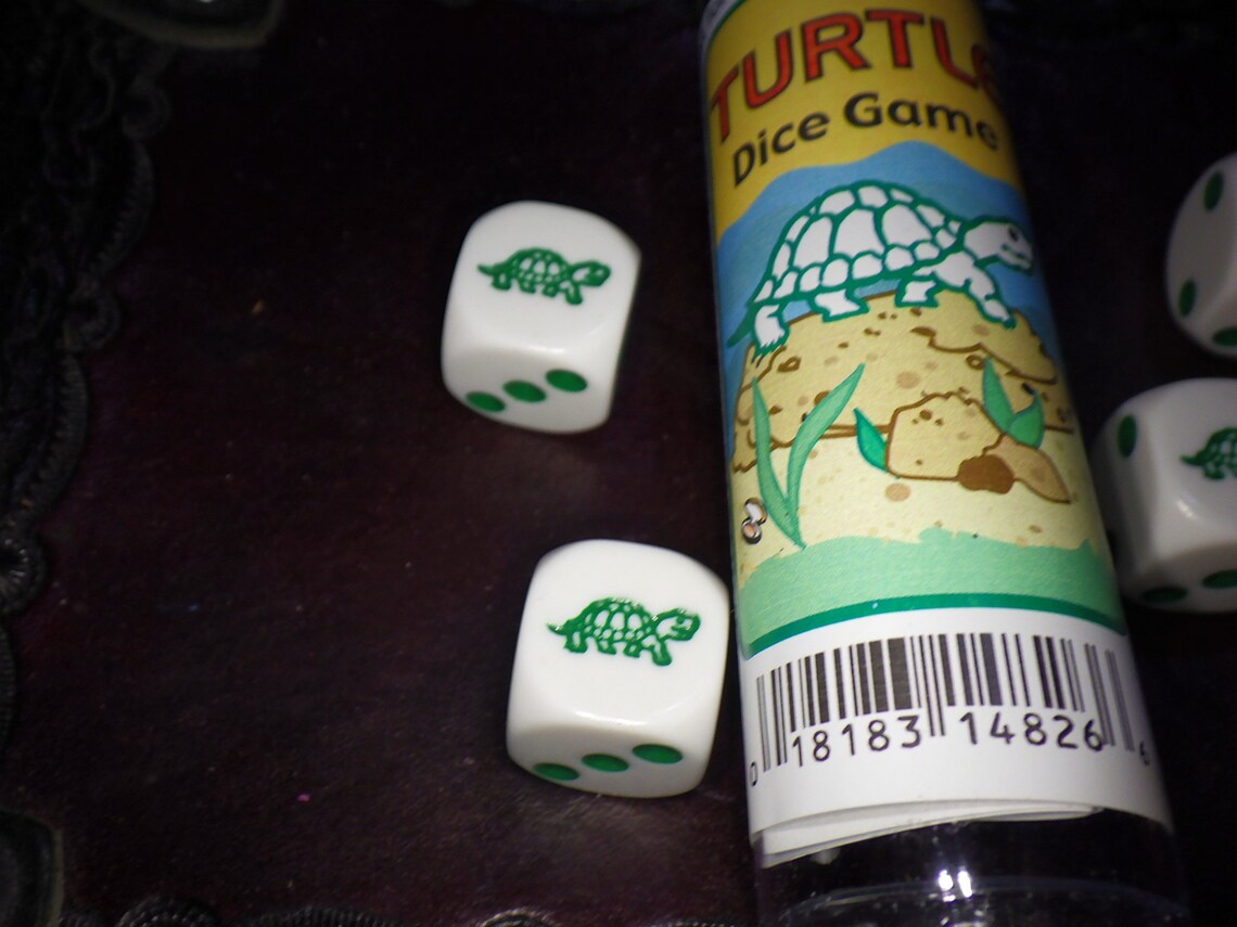 Turtle Dice Game Instructions With 5 Dice RPG Tool - Etsy