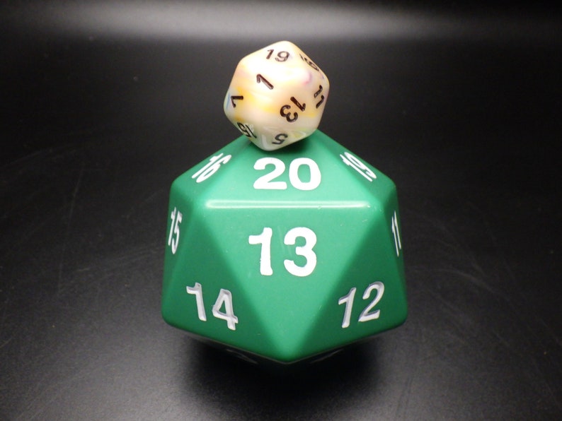 Huge 55mm D20 Countdown Die Extra Large Giant Twenty Sided Counter Dice ...