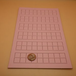 Blank Colored Counter Token Sheet (both Sides), 1/2 Inch Squares (108 ...