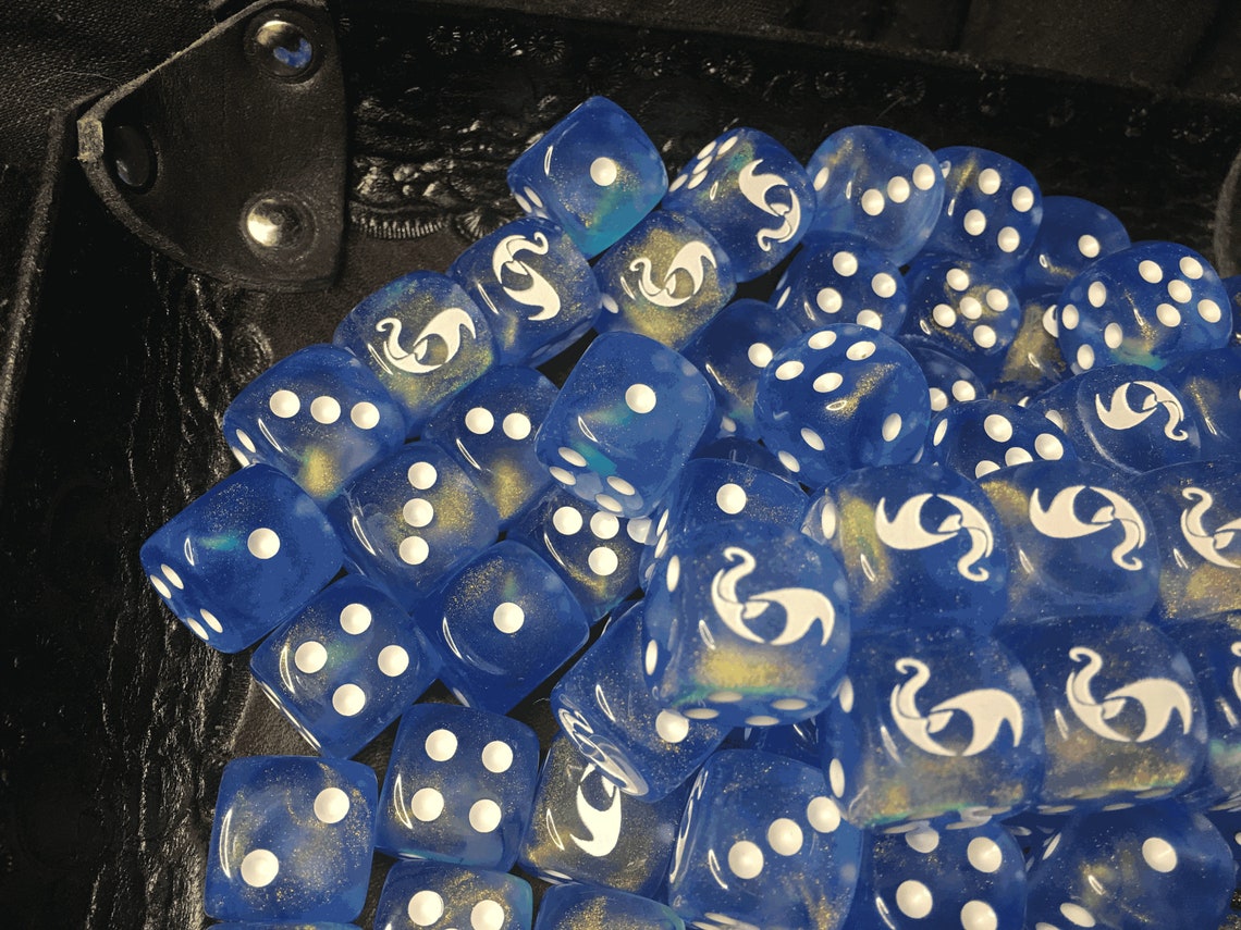 UDIC D6 Logo Customized Dice 2018 Blue With White Special - Etsy