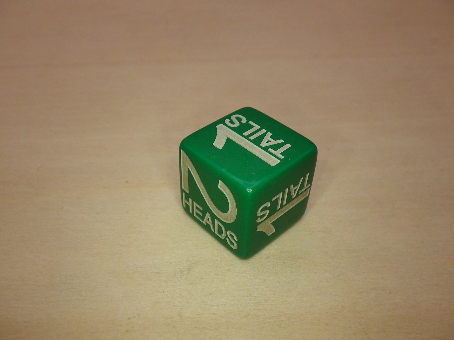 Heads or Tails Flip Die | Custom Engraved D6 Coin Toss | RPG Gaming ...