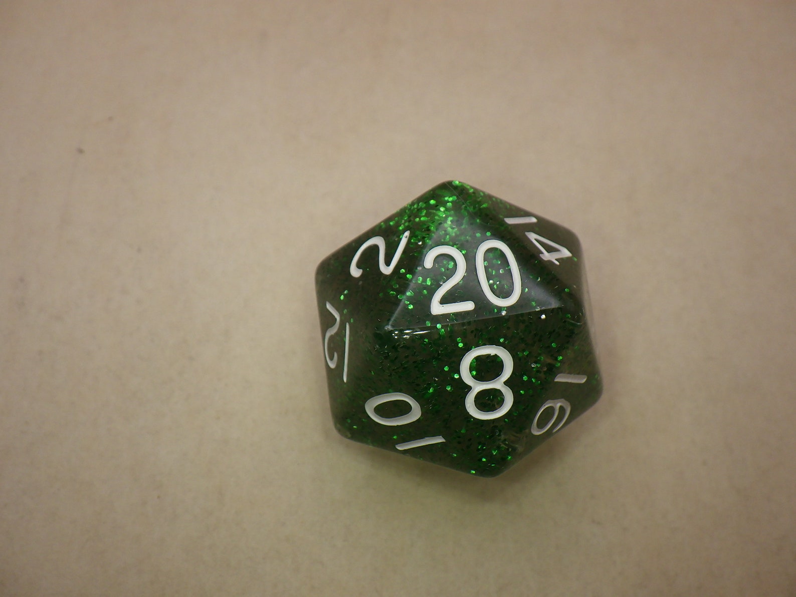 Ethereal Green 35mm Mega Acrylic D20 Die RPG Tabletop Gaming Dice Token ...
