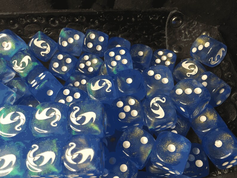 UDIC D6 Logo Customized Dice 2018 Blue With White Special - Etsy