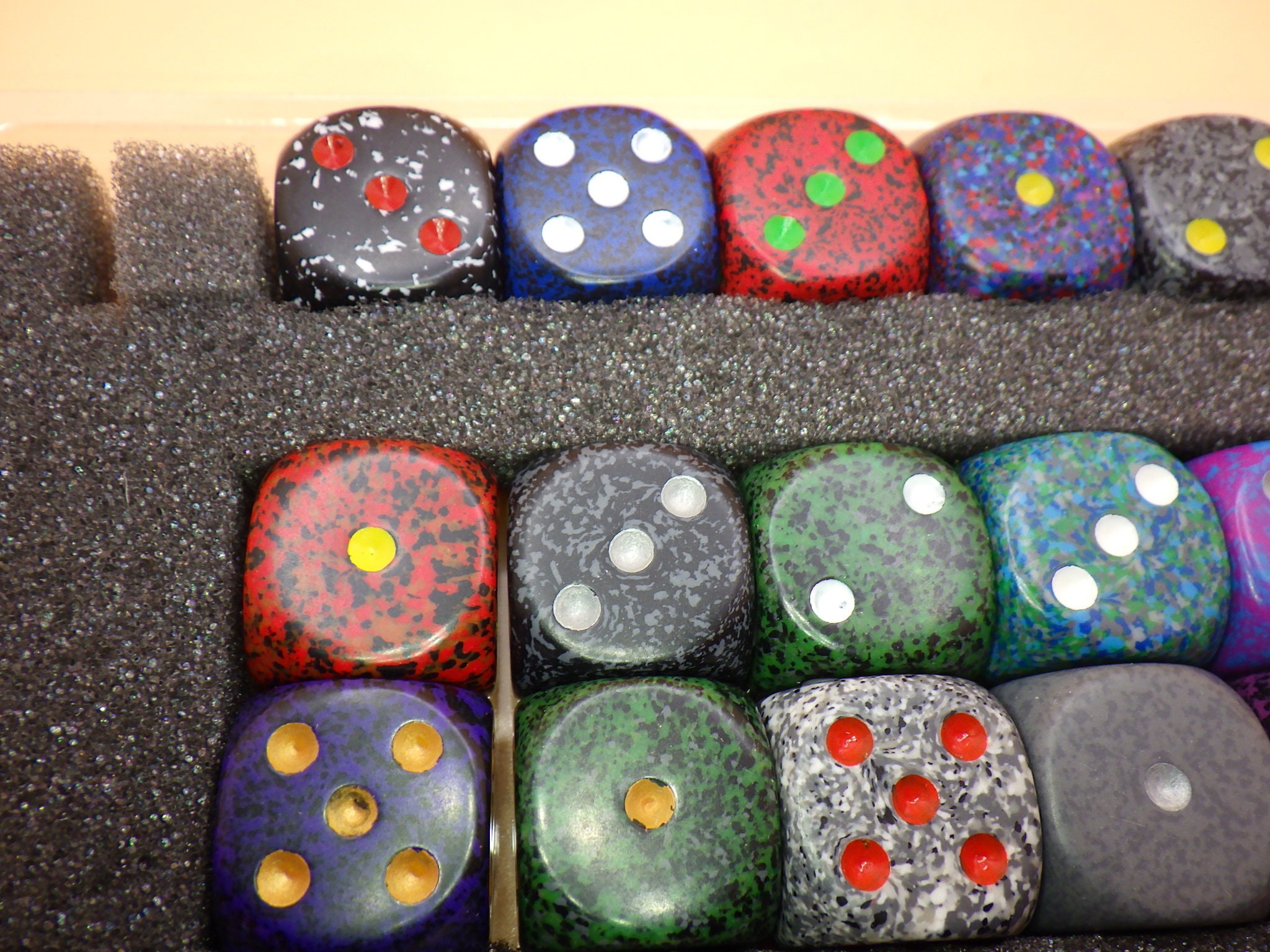 16mm Dice Reference Pack Packet Catalog Tabletop RPG CCG - Speckled ...