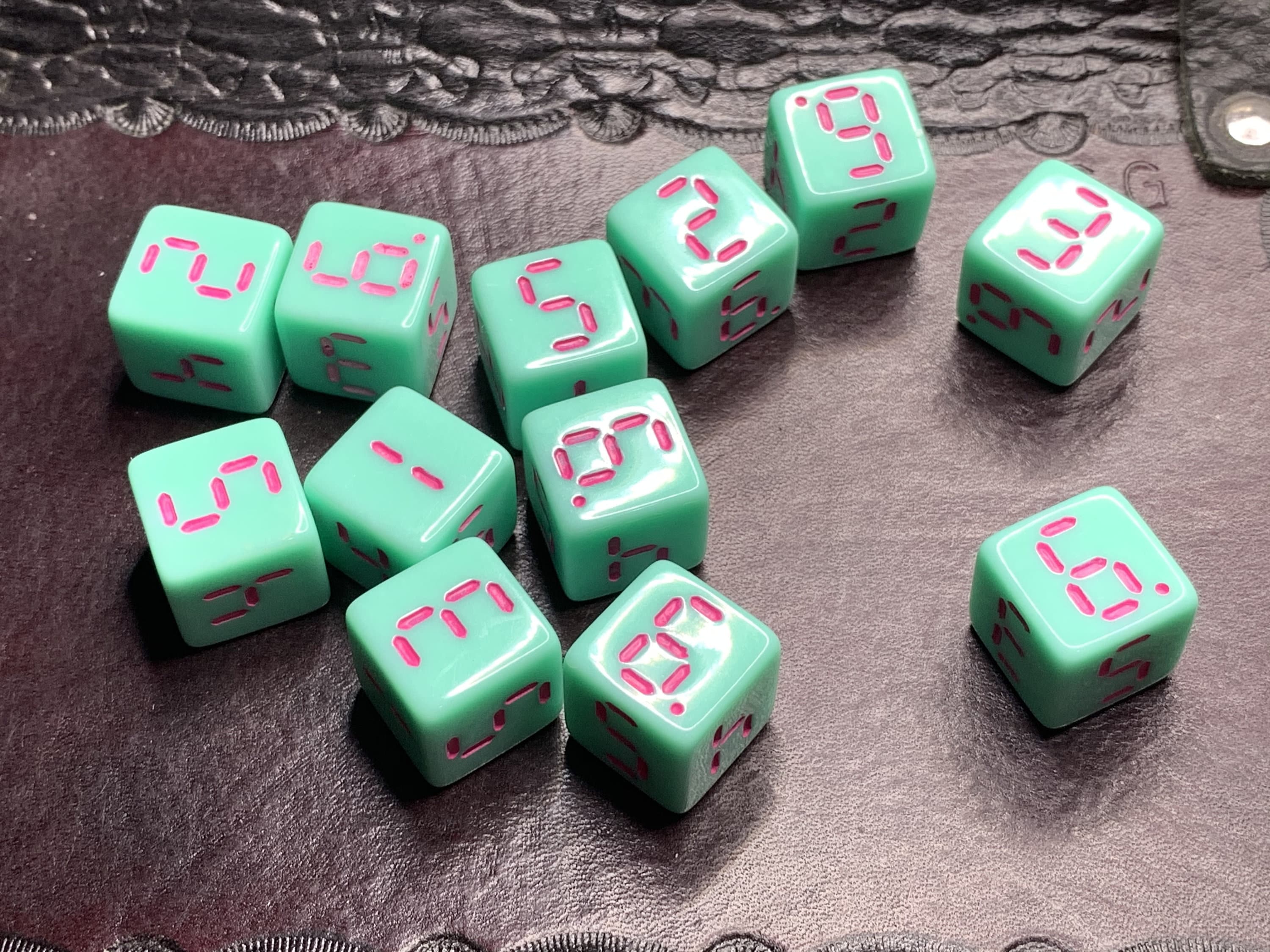 Retro Dice 12D6 twelve 6-sided lightrunner - Etsy