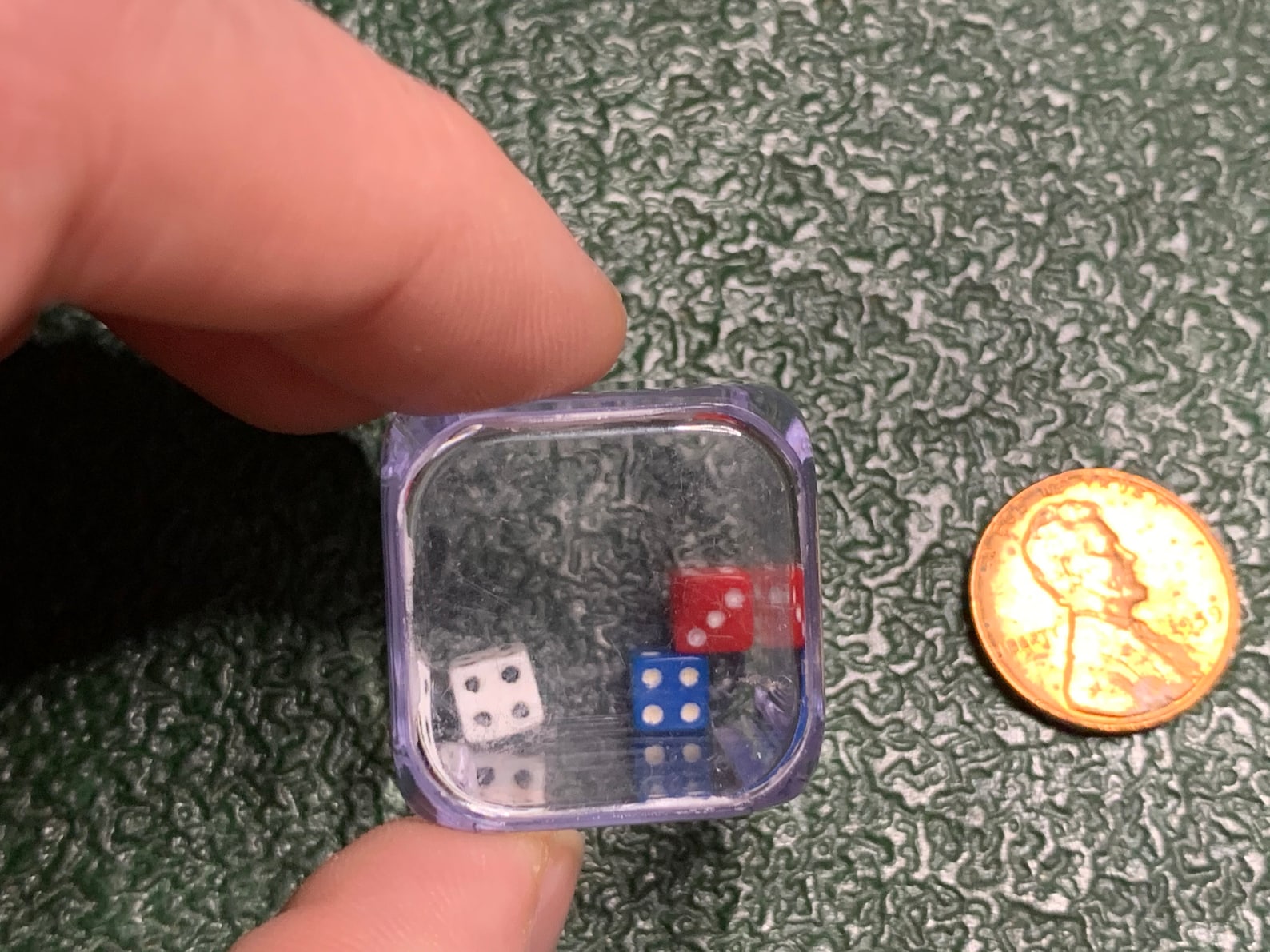 Triple D6 Three Small D6 in Large Clear D6 Gaming Dice | Etsy